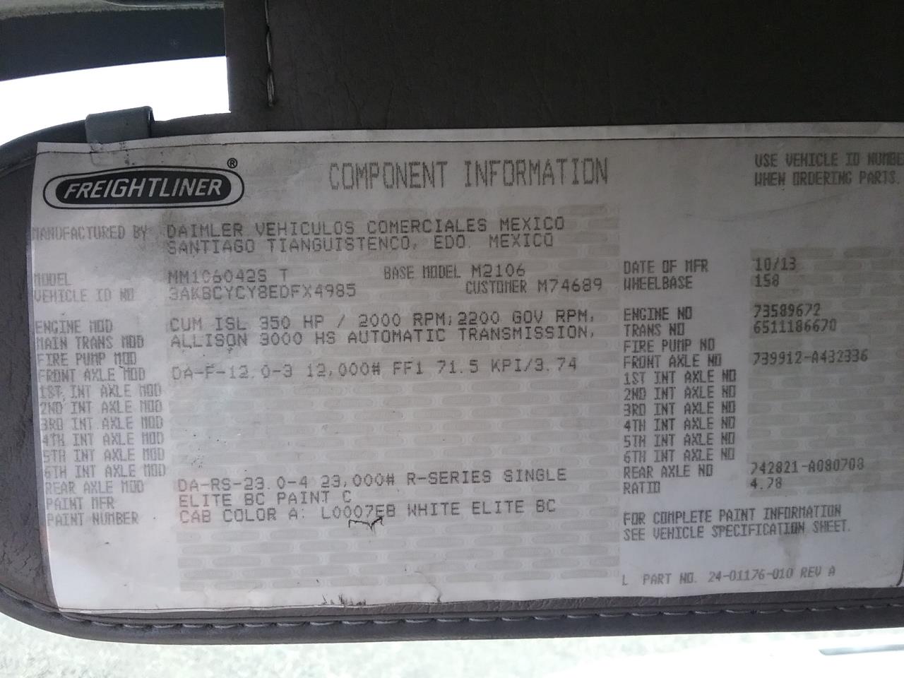 Truck Details - Freightliner Northwest